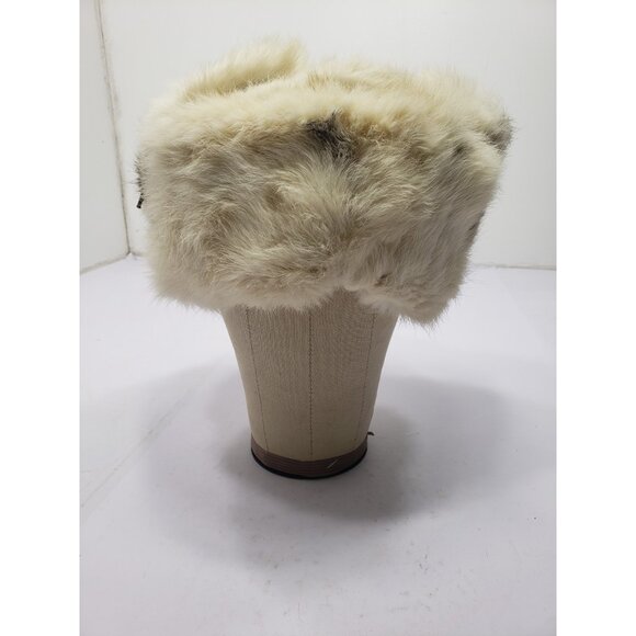 Tysmenitsa Hat Factory | Accessories | Vintage Soviet Winter White Fur ...